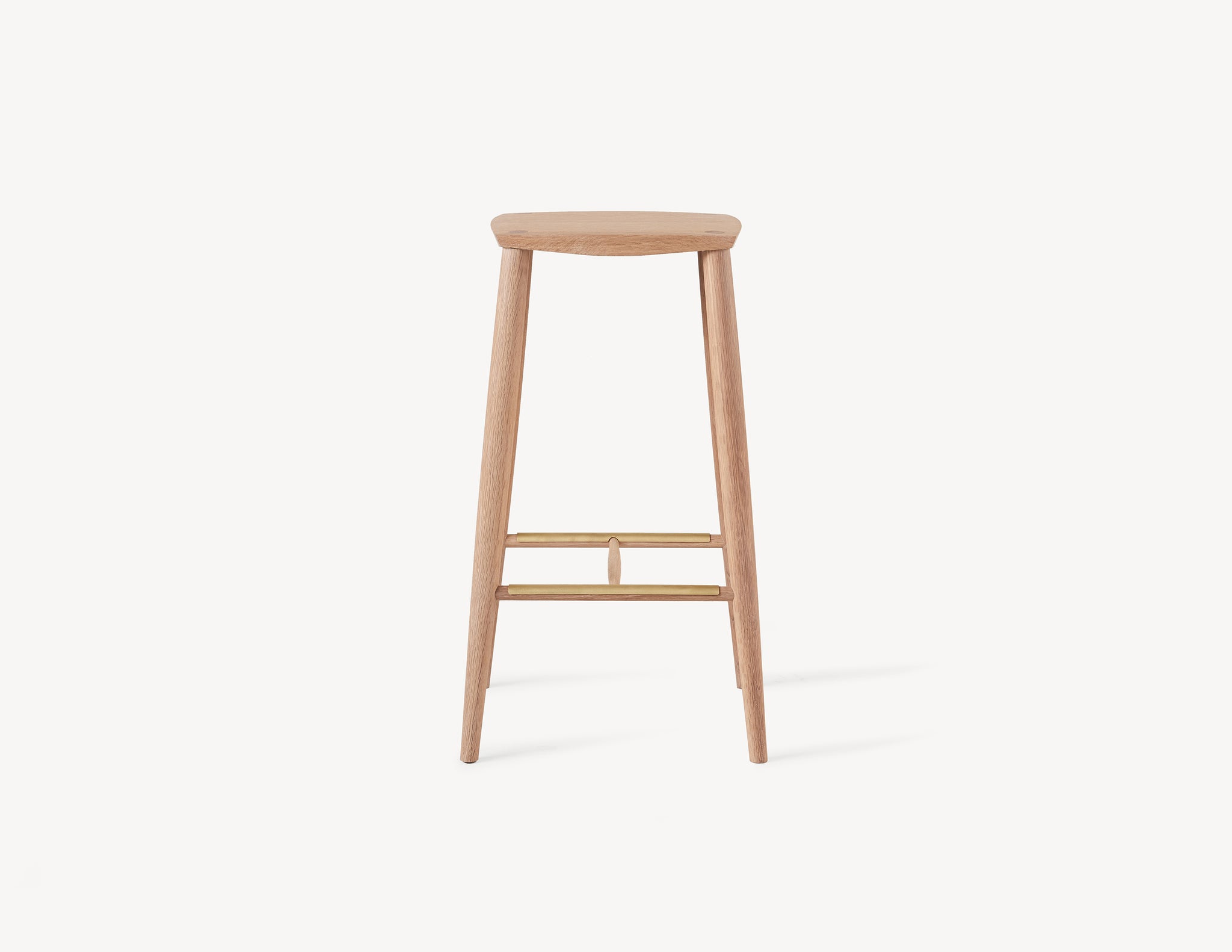 Palmerston Counter Stool (Brass Footrests) – Coolican and Company
